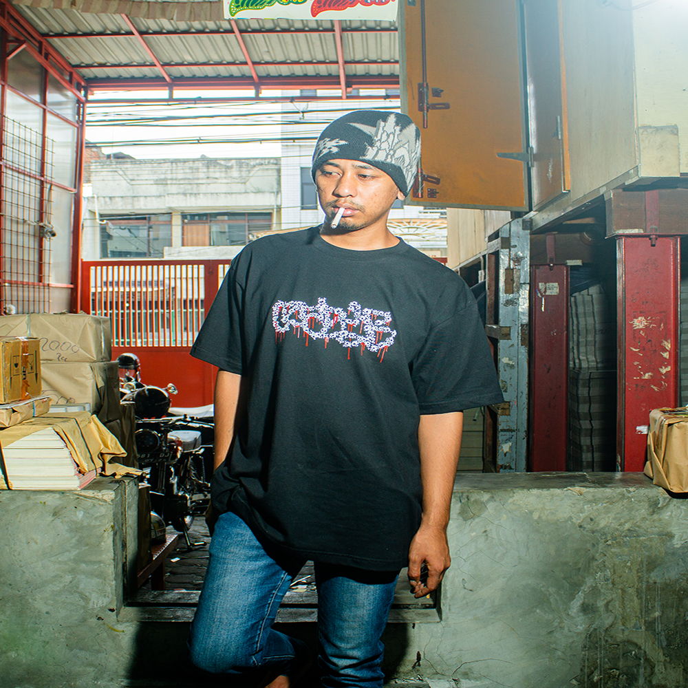 BLOODY SKULL FUCKER CRAZY B TEE – CRAZY BASTARD MAGAZINE